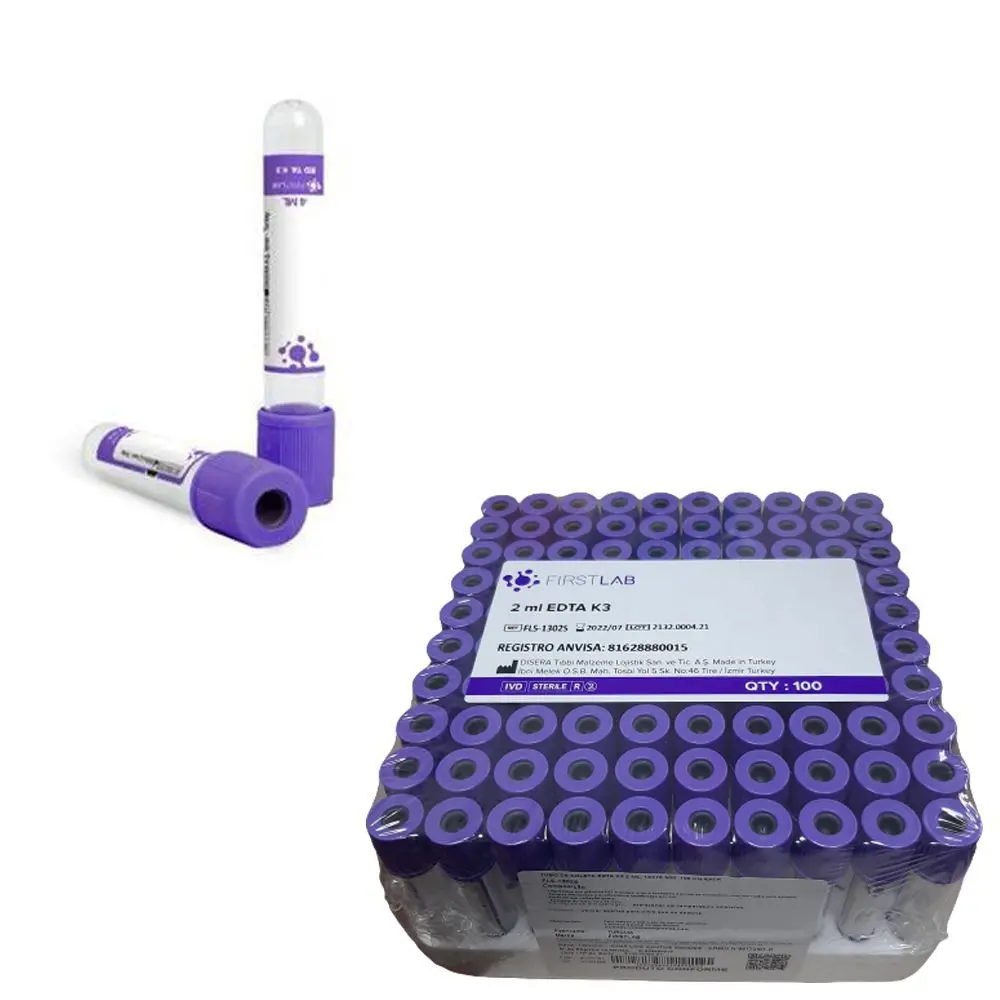 TUBO DE COLETA EDTA K3 2 ML (FIRSTLAB) (ROXO) - Distrimed ...