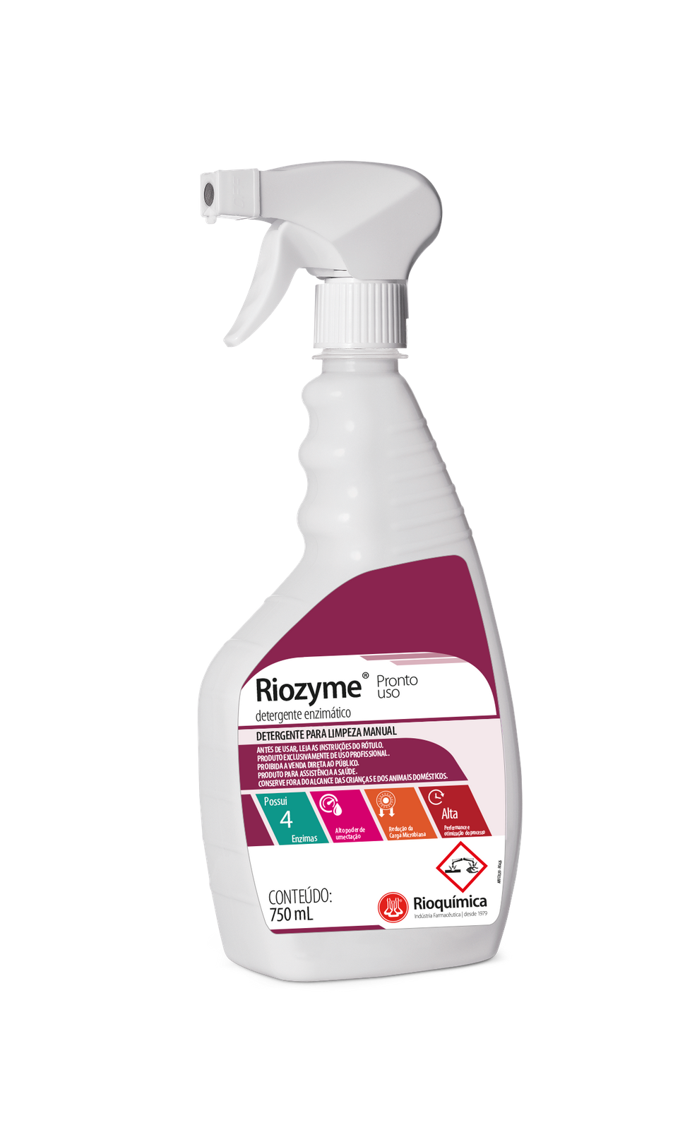 RIOZYME DETERGENTE ENZIMATICO 750 ML - RIOQUIMICA